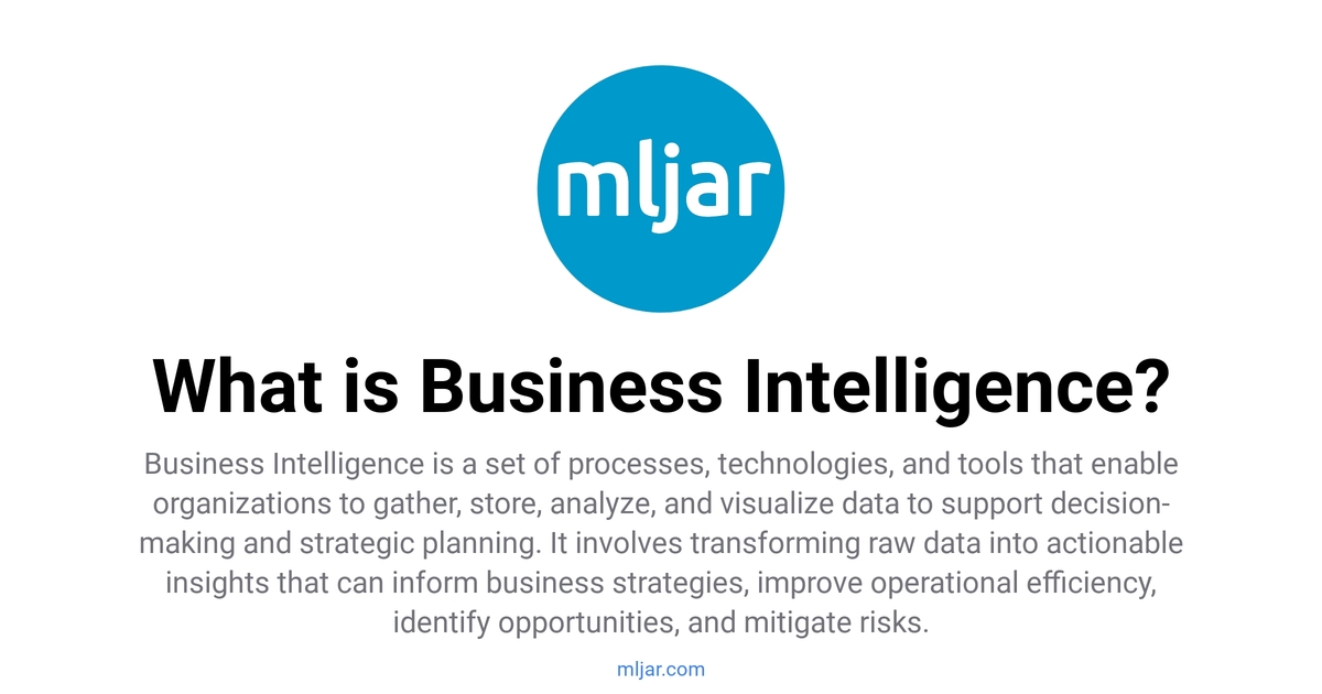 What is Business Intelligence?