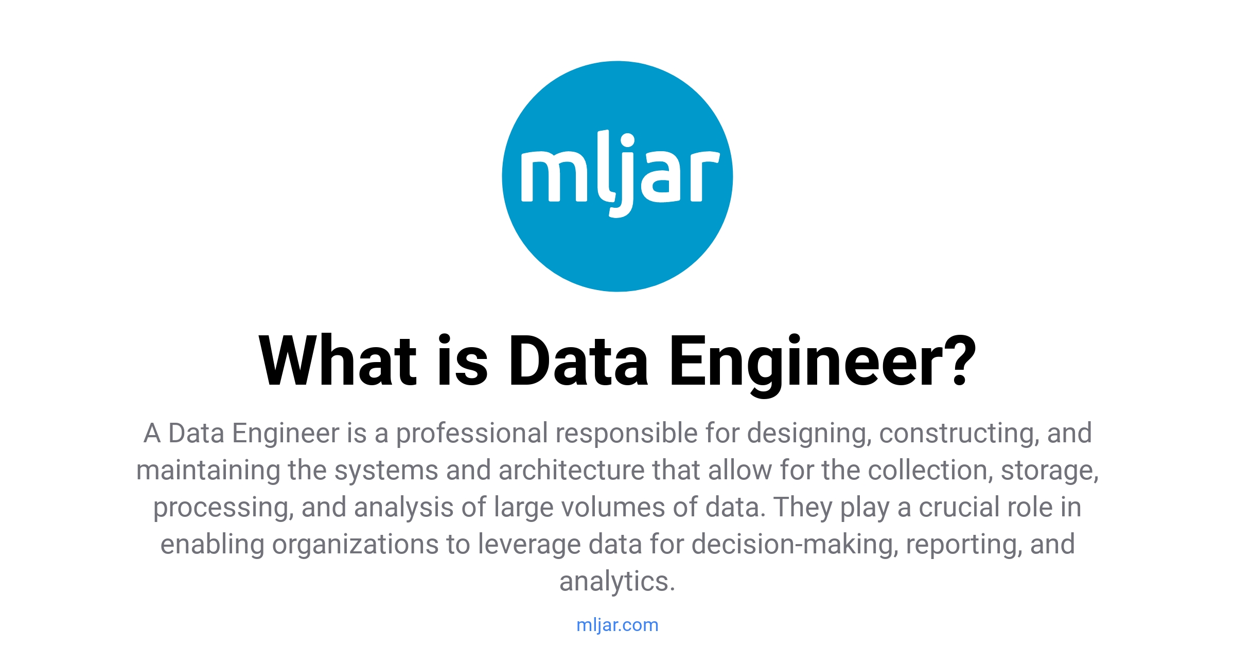 What is Data Engineer?