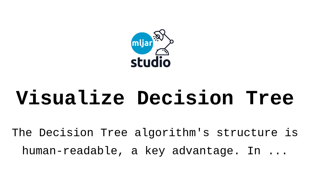 Visualize Decision Tree Visualize Decision Tree