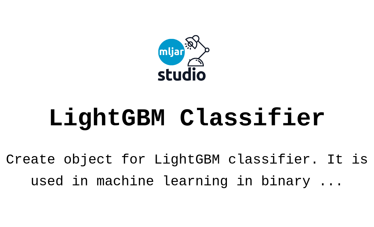 LightGBM Classifier