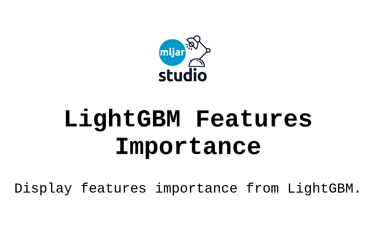 LightGBM Features Importance LightGBM Features Importance