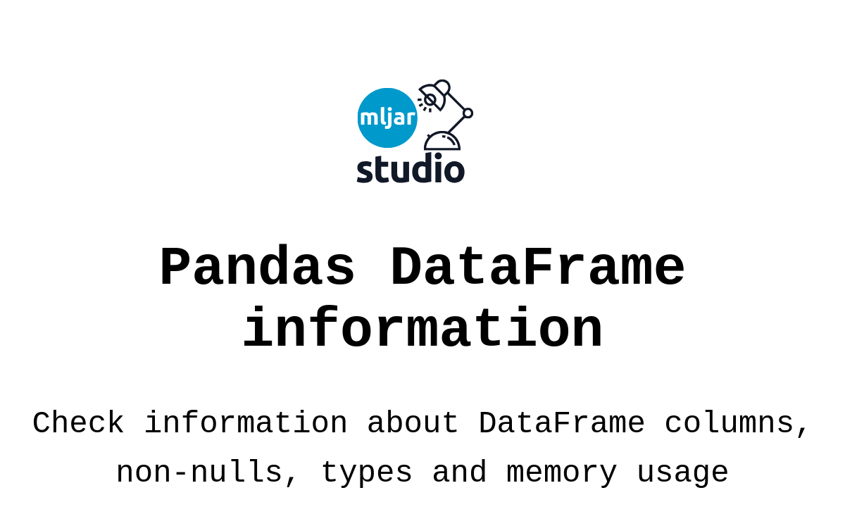 Pandas Dataframe Information