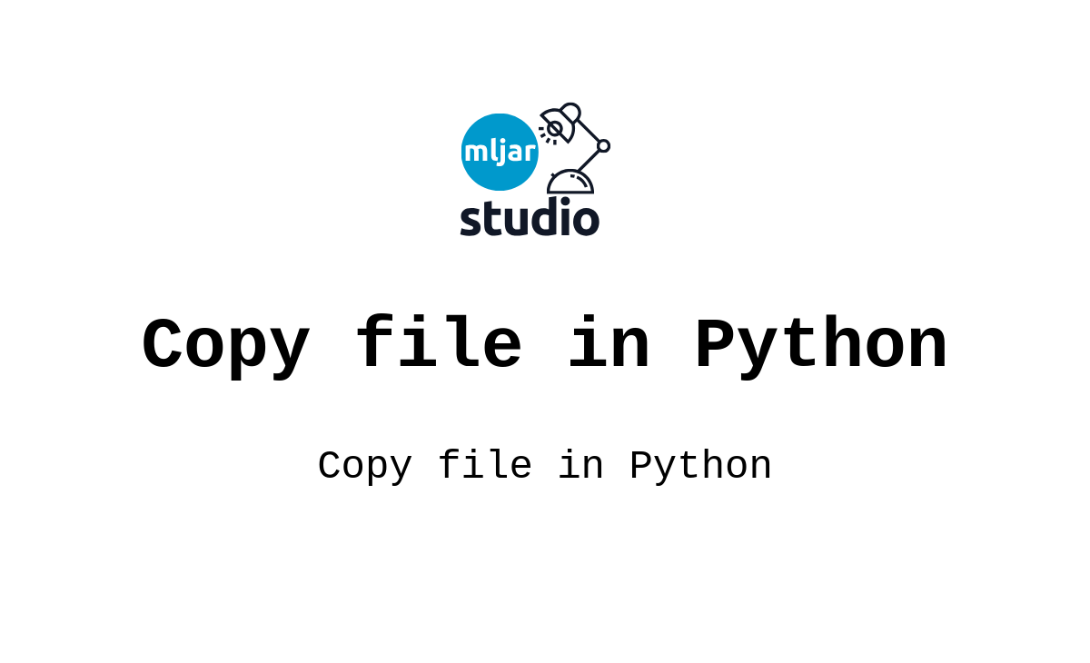Copy File In Python Copy File In Python